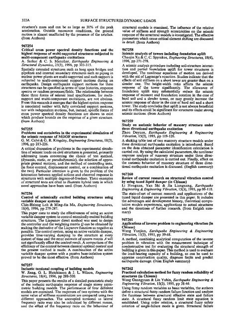 Pdf Control Of Seismically Excited Building Structures Using Variable Damper Systems Chin