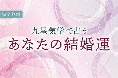九星気学｜結婚占い【無料】あなたの結婚相手の特徴・出会い うらなえる 無料占い・今日の運勢