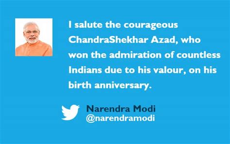 Pm Salutes Indian Revolutionary Chandra Shekhar Azad On His Birth Anniversary