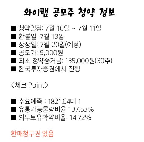 와이랩 수요예측 결과 확인 공모주 청약 해볼까 네이버 블로그