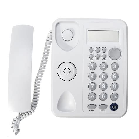 Black White Desktop Home Business Office Corded Phone Telephone LCD Walmart Canada