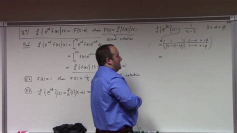Differential Equations Laplace Transforms 6 22 17 Part 3 Youtube