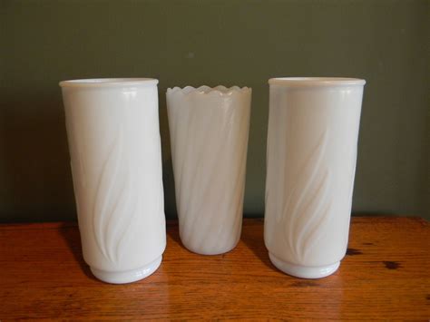 Vintage Wedding Table Setting Milkglass Vase Southern Wedding