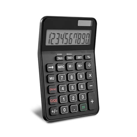 Quill Brand® 10 Digit Batterysolar Powered Basic Calculator Black Quill Brand® 10 Digit Batterysolar Powered Basic Calculator Black