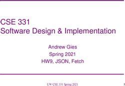 Cse Software Design Implementation Andrew Gies Spring Hw