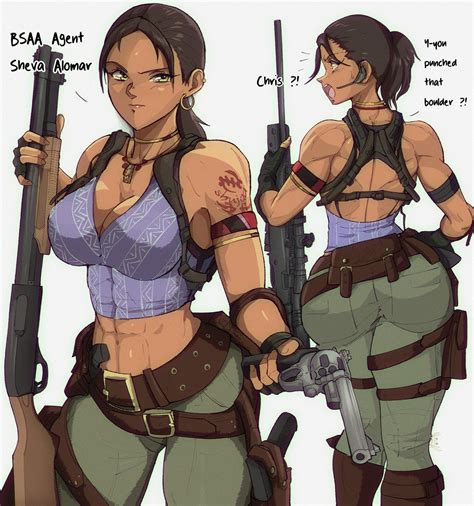 Sheva Yoracrab Resident Evil Rmusclegirlart