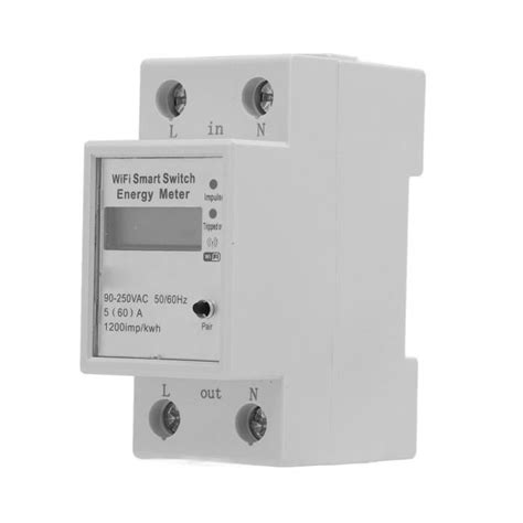 YOSOO Moniteur d énergie monophasé Compteur d énergie intelligent monophasé WIFI APP
