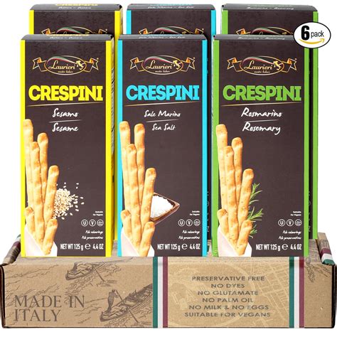 Variety Breadsticks Pack Of 6 Breadstick Crackers