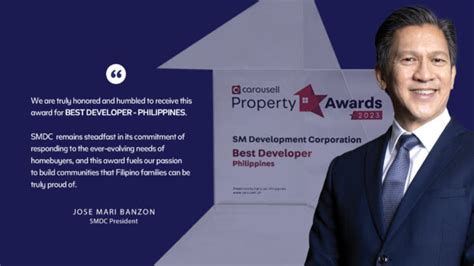 Smdc Wins Back To Back Best Developer In The Philippines At The Recent Carousell Property Awards