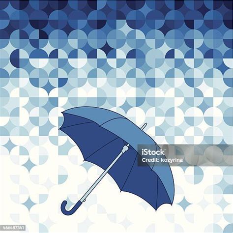 우산 On 추상적임 기하 배경 기하 도형에 대한 스톡 벡터 아트 및 기타 이미지 기하 도형 모양 원형 Istock