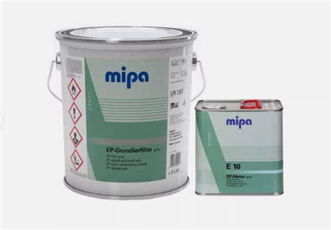 Mipa 2k Epoxy Primer 7 5l Kit Ep Grundierfiller Ep Hardener E10 Car