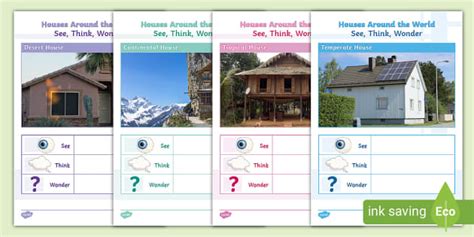 Houses Around The World See Think Wonder Teacher Made