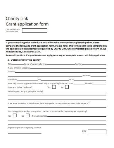 Free 10 Charity Grant Application Samples And Templates In Pdf