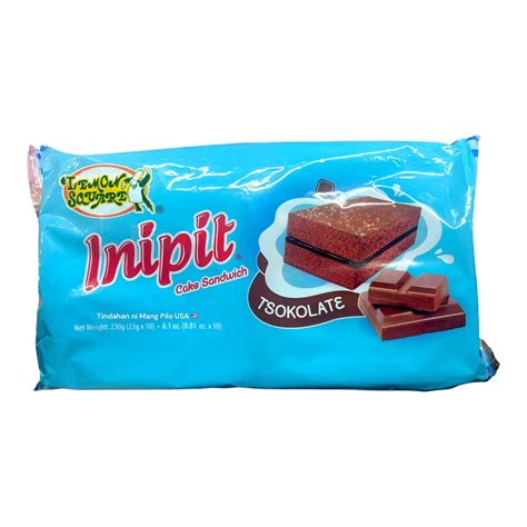 Lemon Square Inipit Cake Sandwich Tsokolate 10 X 23g 230g Tindahan