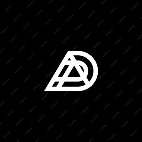 Premium Vector Adp Lettering Monogram Logo Design