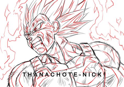 Vegeta Ssg Dbs Sketch By Nickartth On Deviantart