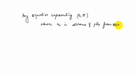 SOLVED Explaining The Concepts What Is A Polar Equation