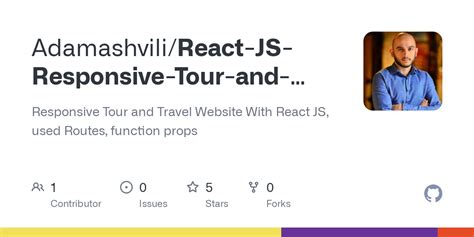 github adamashvili react js responsive tour and travel website