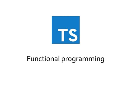 Functional Programming In Typescript Odp