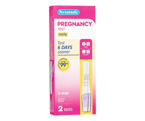 Early Pregnancy Tests 2 Units Personnelle Pregnancy Test Jean Coutu