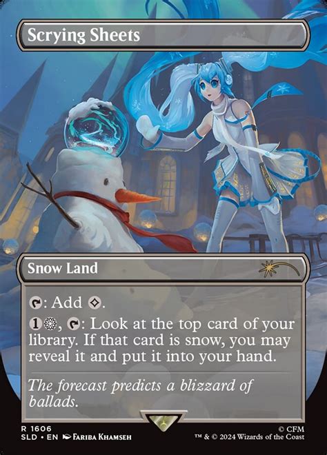 Hatsune Miku Winter Diva Secret Lair Drop Secret Lair Drop Mtg Wtf