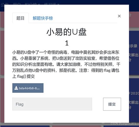 Buuctf Misc 小易的u盘1buuctf 小易的u盘 Csdn博客