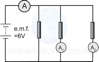Finding Current In A Parallel Circuit SPM Physics Form Form Revision Notes