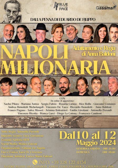Palconews Napoli Milionaria Dal 10 Al 12 Maggio Al Teatro Gassman