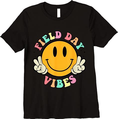 Hippie Smile Face Vibes Groovy Field Day 2023 T Shirts Teesdesign