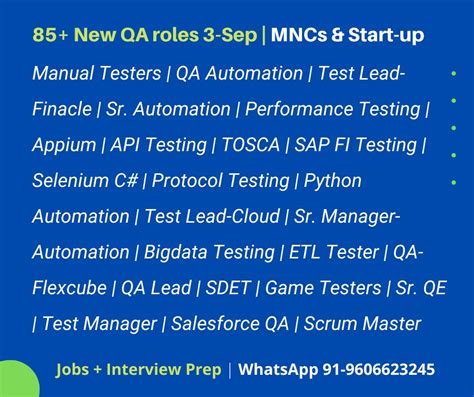 Jobs Qa Whatsapp Gethired Softwaretesting Manualtesting