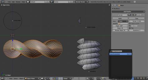 Screw Modifier Tests Blender Tests Blender Artists Community