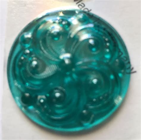 35mm Swirl Textured Glass Jewels For Stained Glass 16 Colors Avail