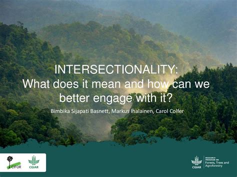 Intersectionality What Does It Mean And How Can We Better Engage With It Cgiar Gender Impact