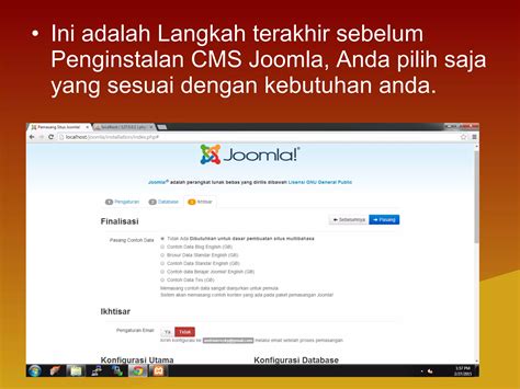 Tutorial Pemasangan Cms Pada Xampp Ppt