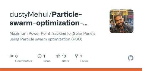 GitHub DustyMehul Particle Swarm Optimization PSO For MPPT Maximum Power Point Tracking For