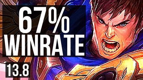 GAREN Vs SYLAS TOP 10 0 7 67 Winrate Legendary KR Master 13
