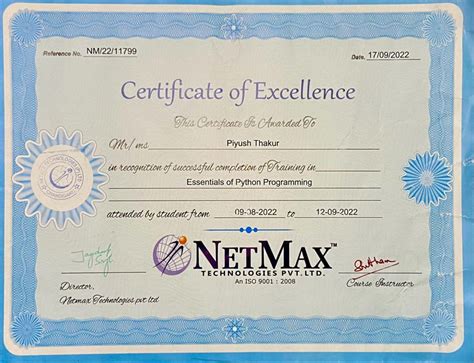 Piyush Thakur On Linkedin • Completed A Course Of Essentials Of Python
