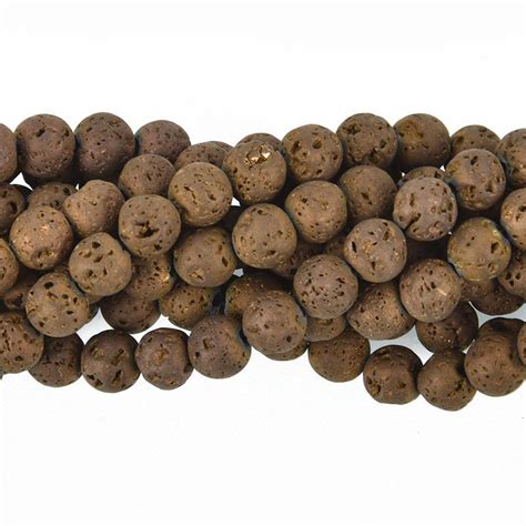 6mm Lava Beads Bronze Brown Aromatherapy Beads Perfume Diffuser Beads
