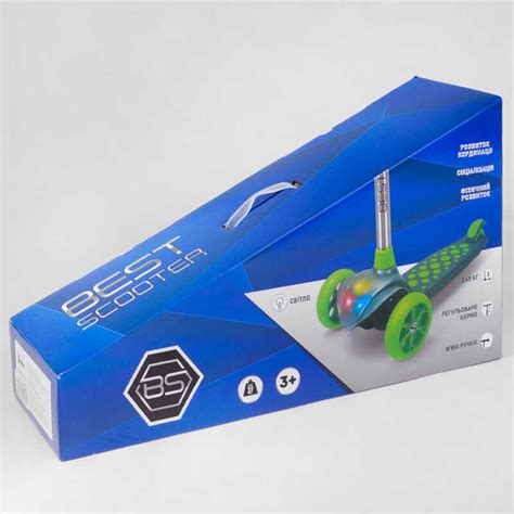Самокат детский трехколесный Best Scooter 63 80х11 5х30 см Det0010977