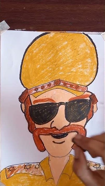 How To Draw Chingam From Motu Patlu Cartoon Inspector Chingum Drawing