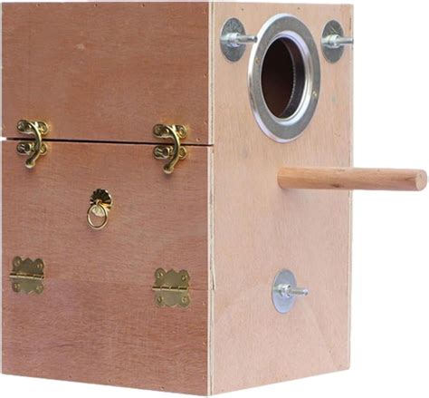 Nest Breeding Box Parrot Nest Breeding Box Parakeet Nesting Box Wood