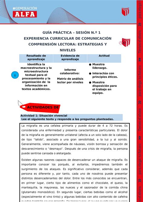 GUÍA Práctica S1 Espero le ayude GUÍA PRÁCTICA SESIÓN N º 1