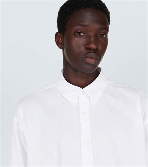 Cotton Poplin Shirt In White Maison Margiela Mytheresa
