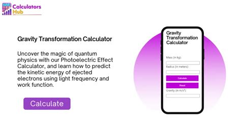 Gravity Transformation Calculator Online Calculatorshub