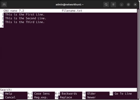 How To Find In Nano Text Editor In Linux Networkhunt