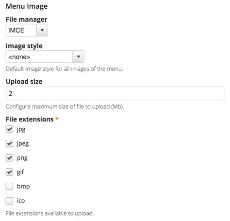 Menu Picture Drupal Org
