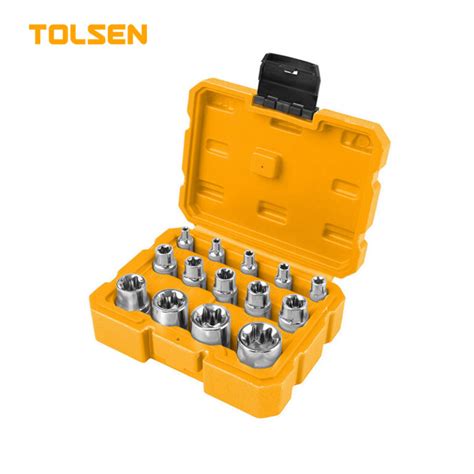 14PCS E TYPE SOCKET SET TOLSEN Tools