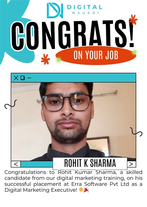 Abhishekh Kumar On Linkedin Congratulations To Rohit Kumar A Skilled Candidate From Our Digital…