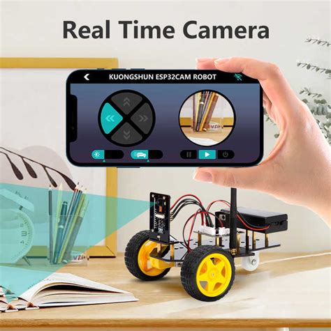 Wifi Robot Esp32 Camera Iot Kit With C Programming Tutorial Ideal