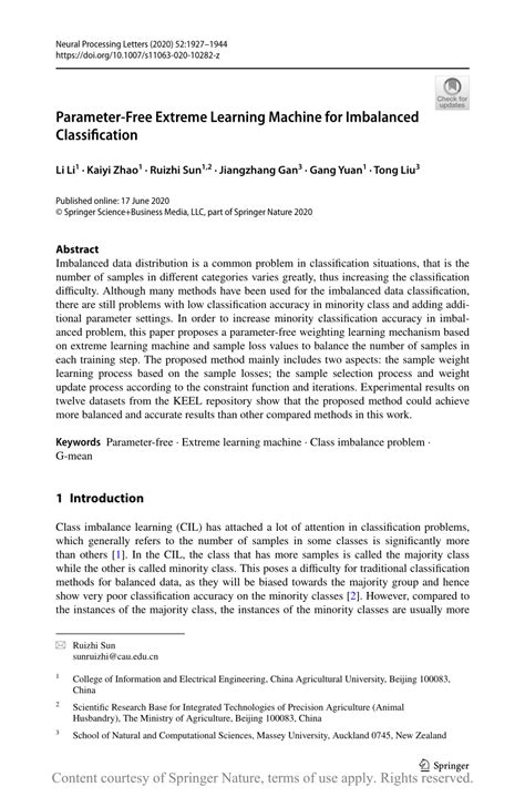 Parameter Free Extreme Learning Machine For Imbalanced Classification